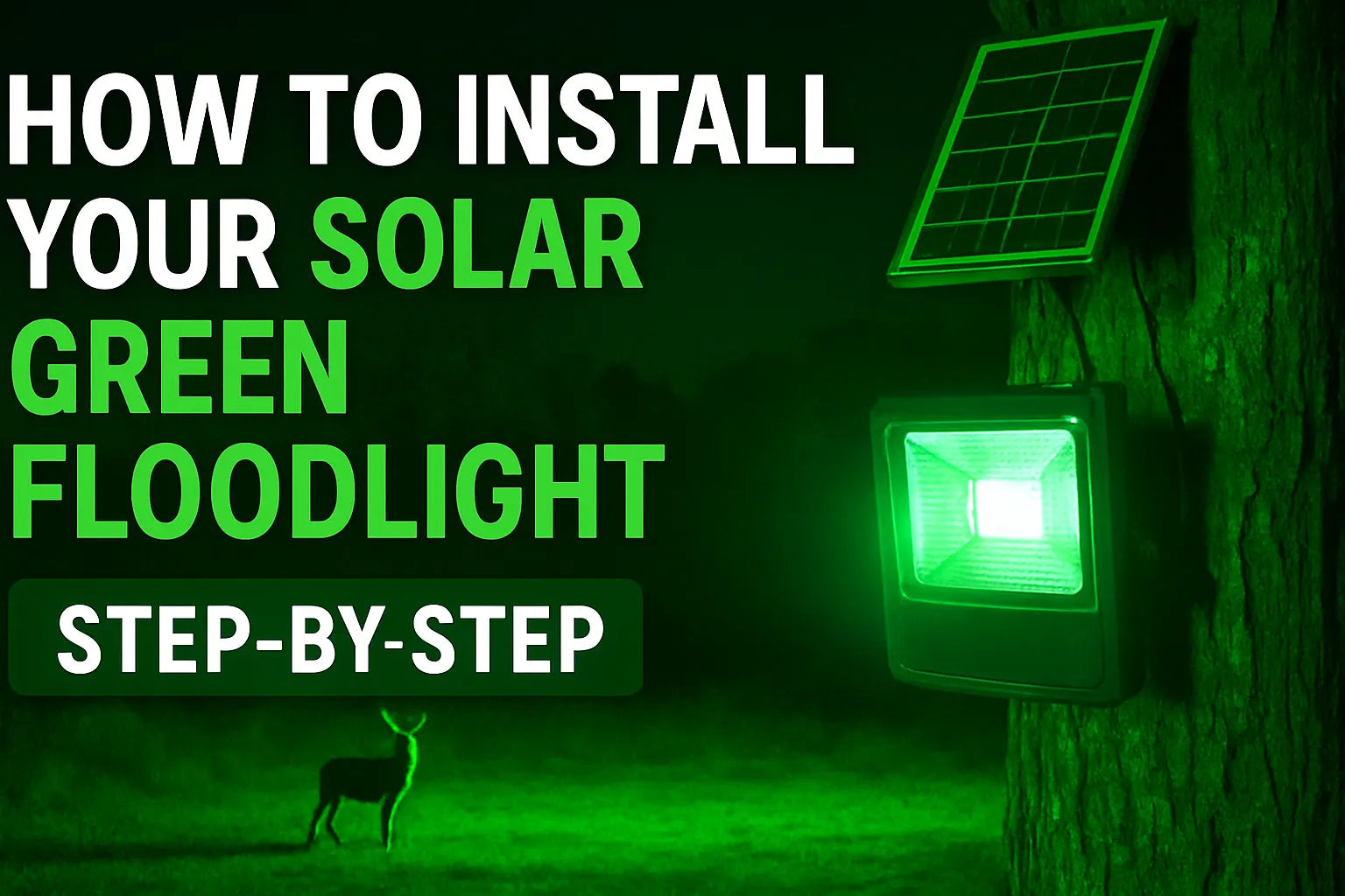Step-by-Step: How to Install Your Solar Green Floodlight for Maximum N ...
