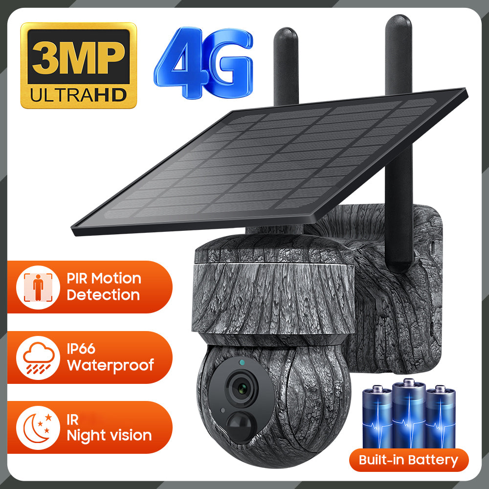 4G Cellular Security Camera Wireless Outdoor, Battery Powered Outdoor ...