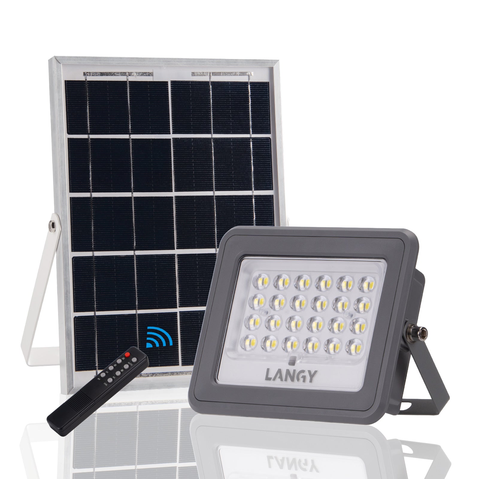 30W LED Solar Flood Lights, 6000Lumens Street Flood Light Outdoor IP65 ...