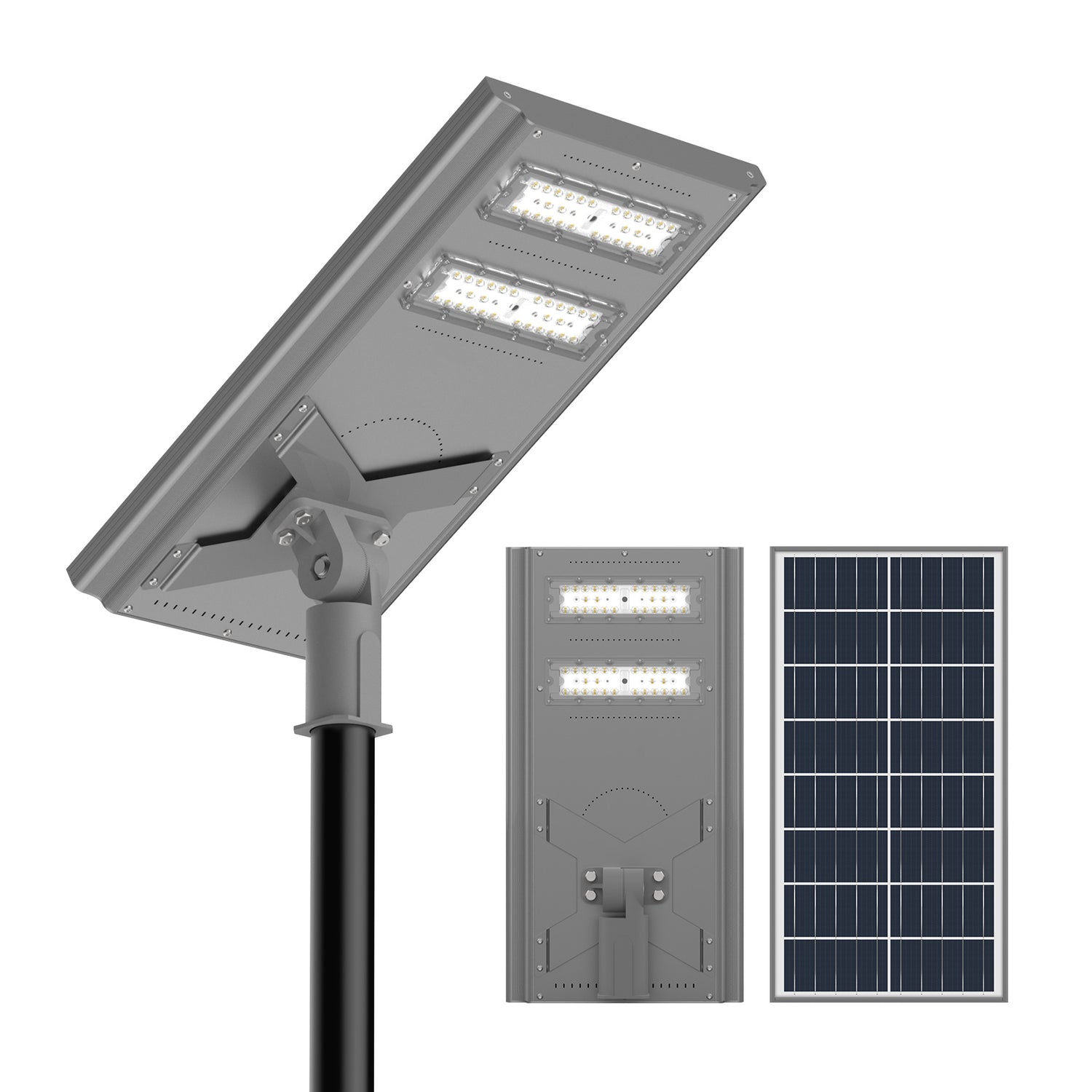 LANGY 200W Solar parking lots lights, dusk to dawn commercial solar ...