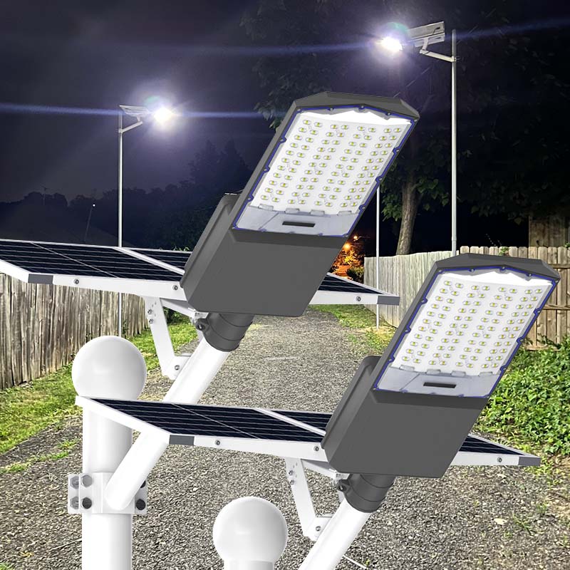 LANGY 2PACK 1200W solar street light for driveway ,30000 lumens ,dusk ...