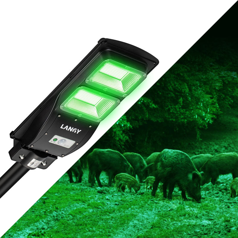 Solar Green Light for Hunting Hogs Deer,Fish light,motion active solar ...