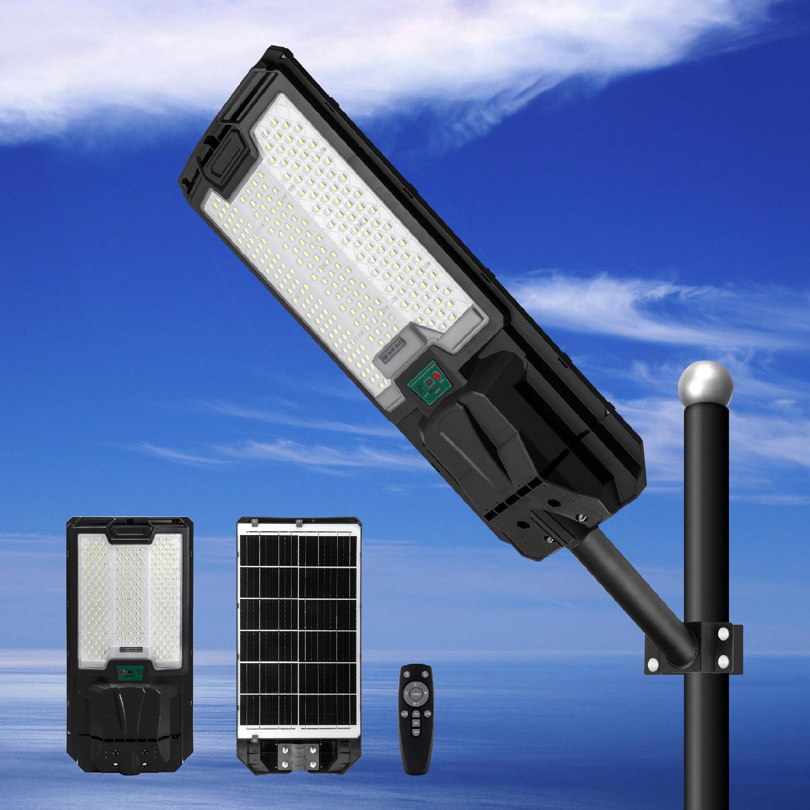 200W All in one solar Parking Lot Lights -30,000 lumens – Langy Solar ...